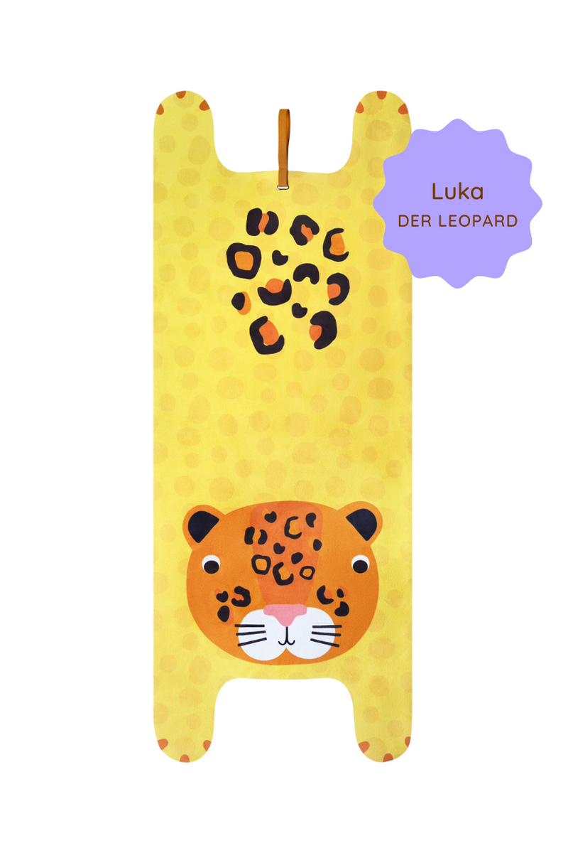 Kinder Yogamatte - Luka der Leopard für sicheres Kinder-Yoga ...