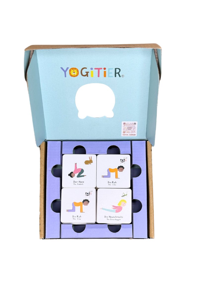 Yoga -Memory aus Holz: Umweltfreundliches Lernspiel für Kinder ...